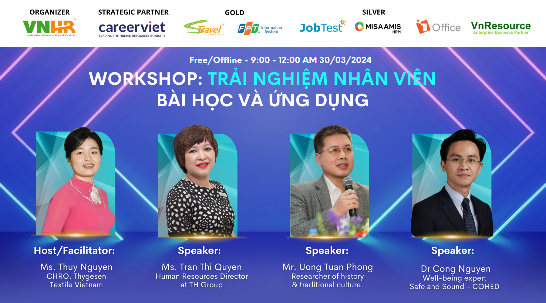 WORKSHOP: TRẢI NGHIỆM NHÂN VIÊN – BÀI HỌC VÀ ỨNG DỤNG
